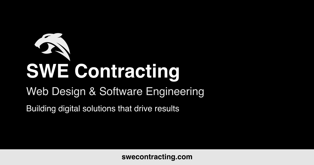 SWE Contracting - Web Design & Software Engineering | SWE Contracting